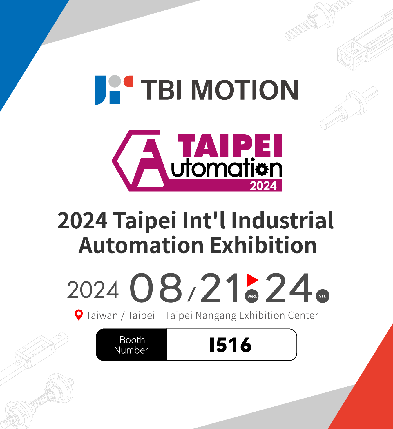 2024 Taipei Int'l Industrial Automation Exhibition | TBI MOTION ...